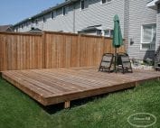 Cedar Sun Deck | Wood | Products | Fence All | Ottawa, ON