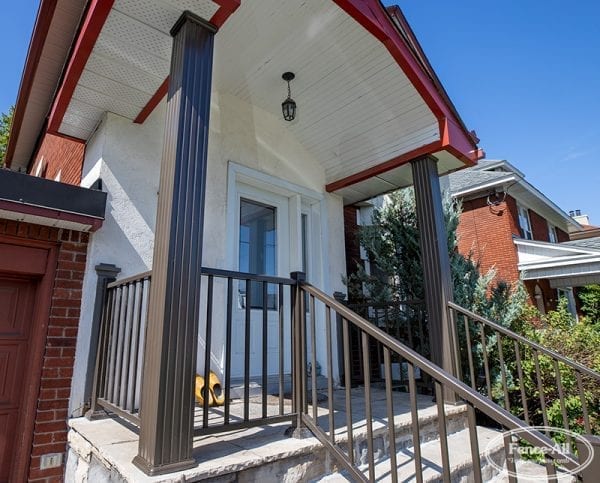 Square Fluted Aluminum Porch Post (or Wrap) | Products | Fence All ...