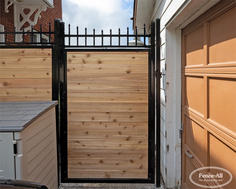 Grand Garnet Gate | Wood Gates | Products | Fence All | Ottawa