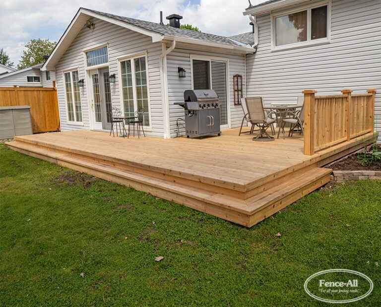 Cedar Sun Deck | Wood | Products | Fence All | Ottawa, ON