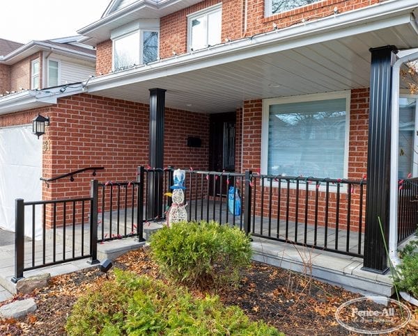 Square Fluted Aluminum Porch Post (or Wrap) | Products | Fence All ...