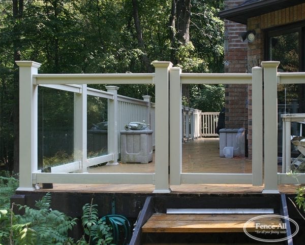 Vinyl/Glass Railing | Products | Fence All | Ottawa, ON