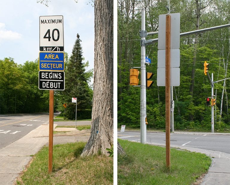 Wood Sign Posts | Products | Fence All | Ottawa, ON