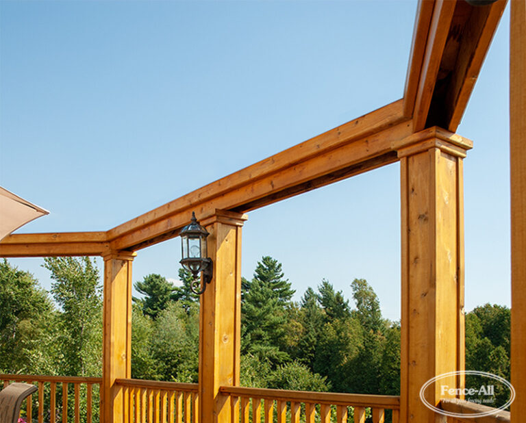 Single Fascia Beam on Deck | Wood | Products | Fence All | Ottawa, ON