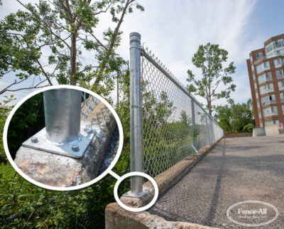What is a Flanged Fence Post? - Fence All